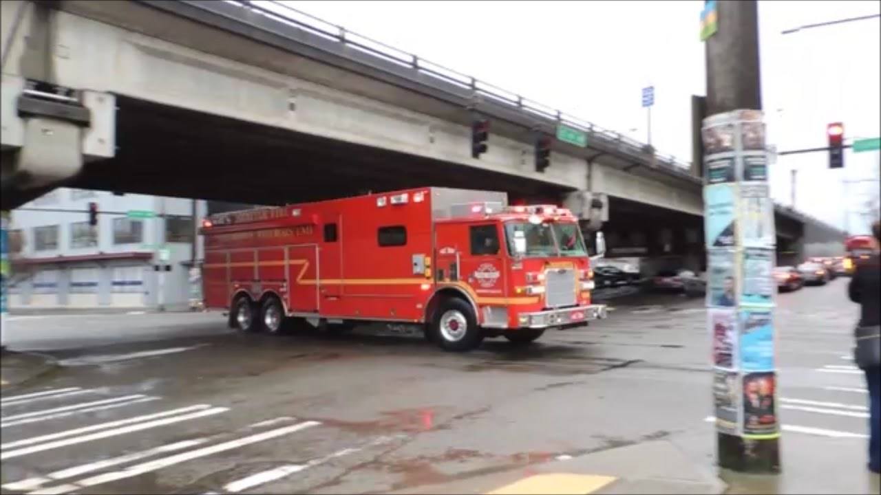 Seattle Fire Hazmat truck responding Seattle Fire Department Seattle ...