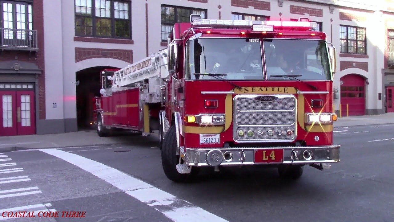 Seattle Fire Department E2 and L4 responding Seattle Fire Department ...