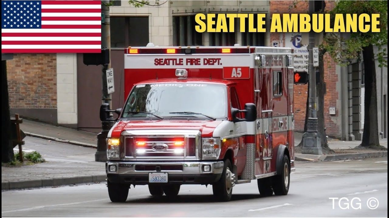 [Seattle] Fire Dept. Aid 5 Responding With Siren & Horn Seattle Fire ...