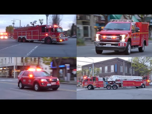 *Big response* Seattle FD Rescue 1 + L8 , B6, A14, E9 & Saft2! Seattle ...