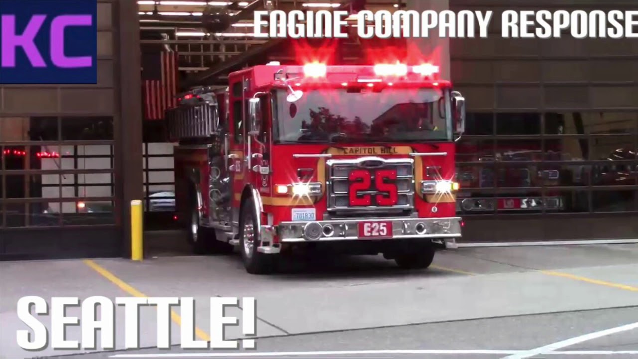 *SEATTLE* ENGINE COMPANY RESPONSE! | Seattle Fire Department + AMR ...