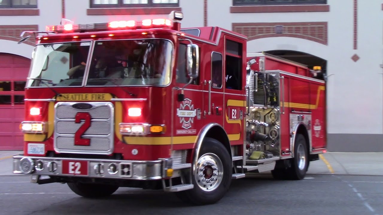 Seattle Fire Dept. Engine 2 Responding Seattle Fire Department Seattle ...
