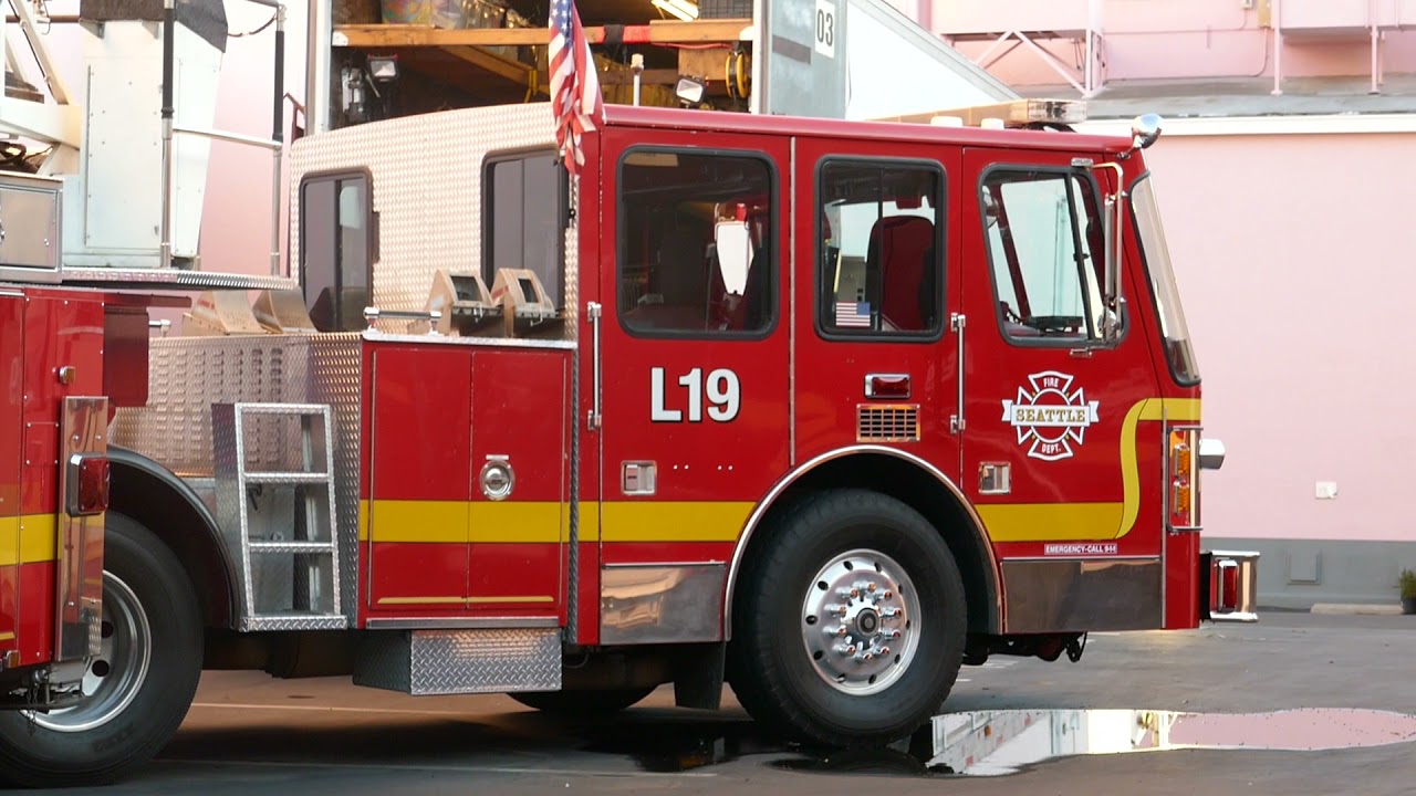 Station 19 Seattle Fire Truck Los Angeles California USA Grey Damon ...