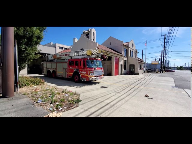 ? Seattle Fire ? Rescue 1 + Rescue 1A Responding - Rubbish Fire Seattle ...