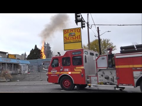 *Huge* Seattle Fire response: E18 L8 E21 B6 M31 L9 A86 M44 Saft2 Dep1 ...
