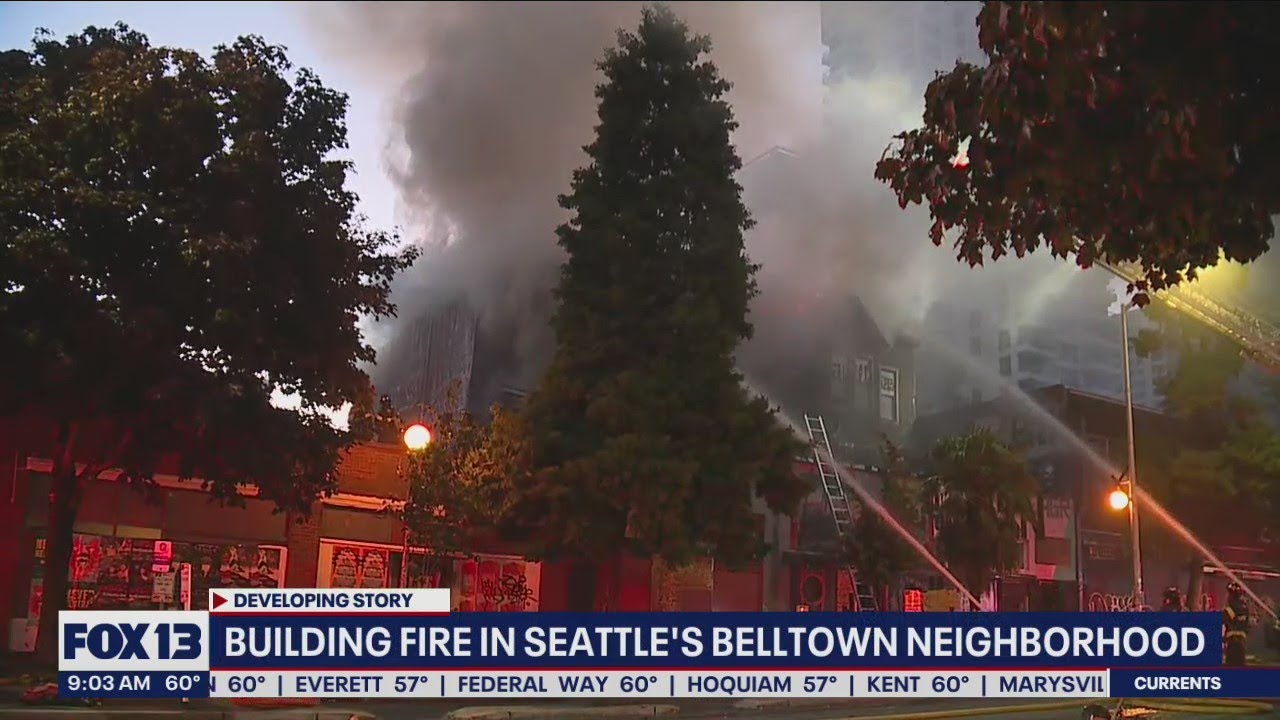 Building fire in Seattle's Belltown neighborhood Seattle Fire ...