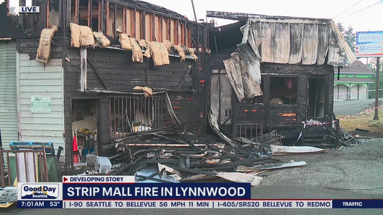 Crews battle strip mall fire in Lynnwood (Part II) | FOX 13 Seattle Seattle Fire Department ...