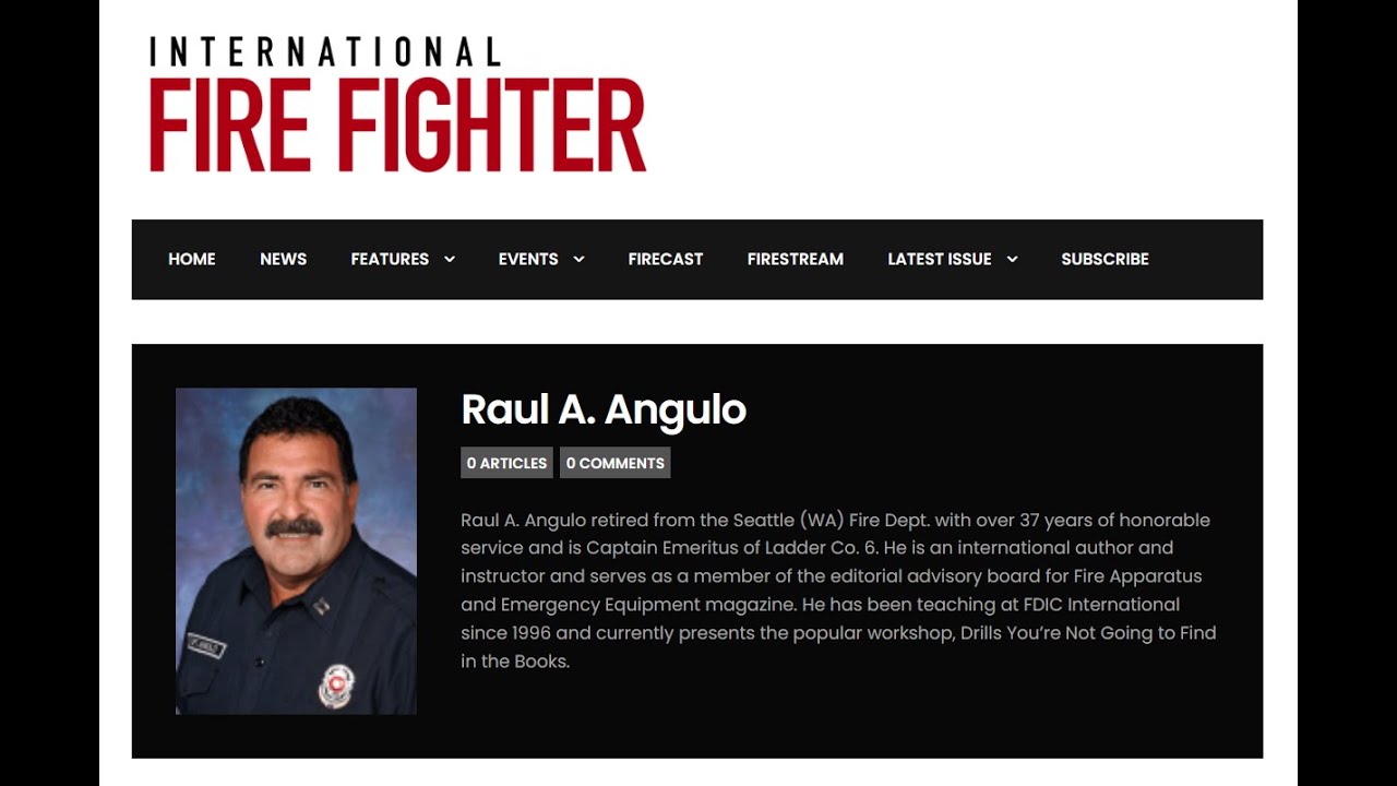 Seattle Fire Department, Captain Raul Angulo, September 11th 2022 ...