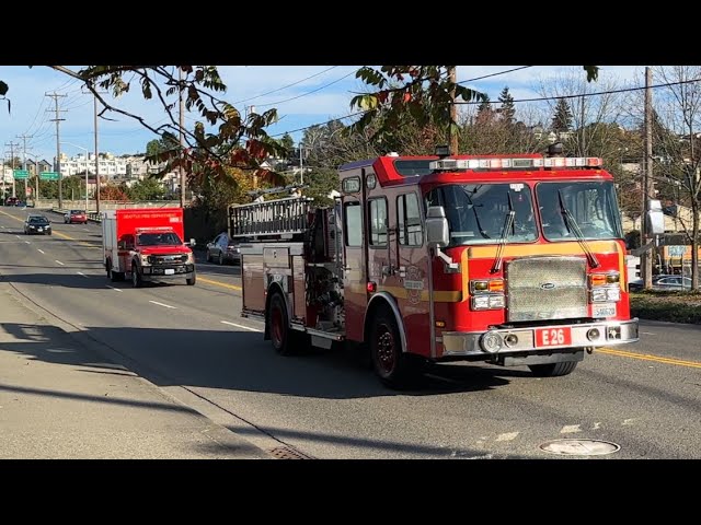 Seattle Fire Rescue 1, Air 26 and Engine 26 responding! Seattle Fire ...