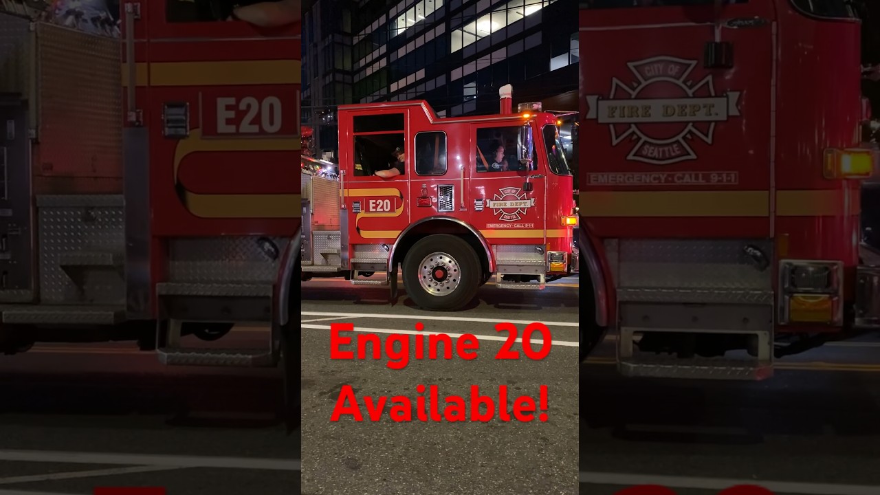 Seattle Fire Department Engine 20 ( E20 ) Available! #shorts #engine20 ...