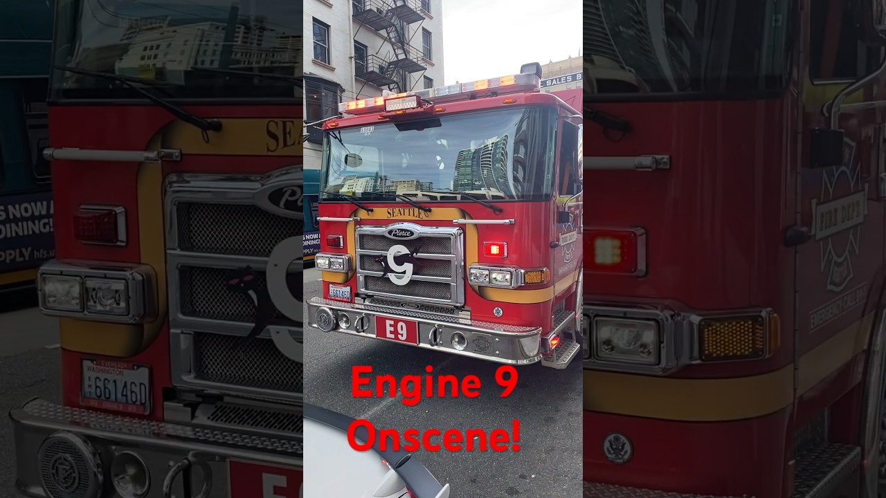 Seattle Fire Department Engine 9 ( E9 ) Onscene Lunch Break! #shorts # ...