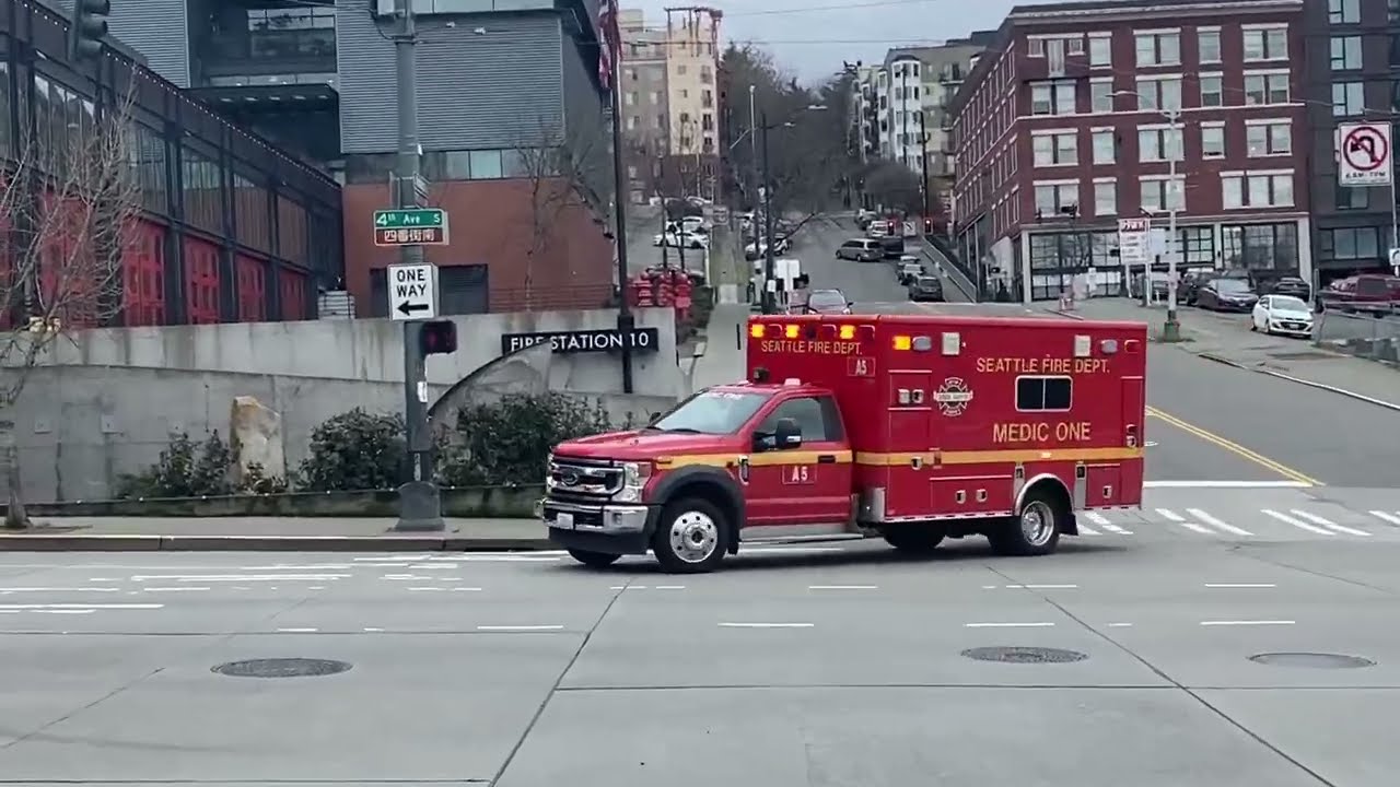 Seattle Fire Department Aid 5 Responding Seattle Fire Department Seattle Fire Buff Society ...