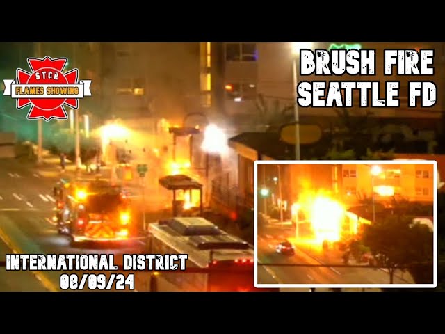 Engine 10 saves a building from a brush fire Seattle Fire Department ...