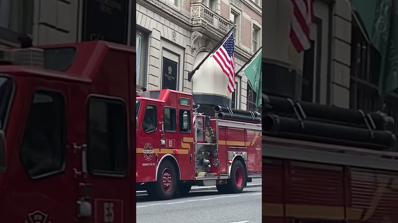Seattle FD Ladder 1 and Engine 5 at west lakeScene where firefighter ...
