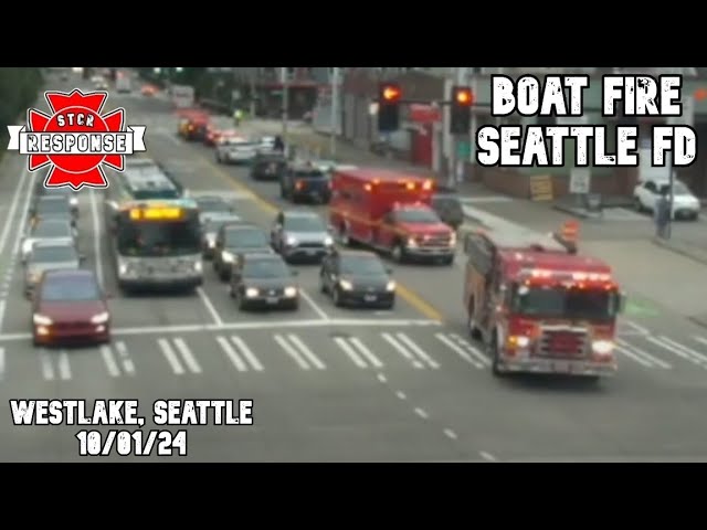 SEATTLE FIRE: A25, B2, DEP1, E10, E25, L1, L10, & MRN1 *rare* respond ...