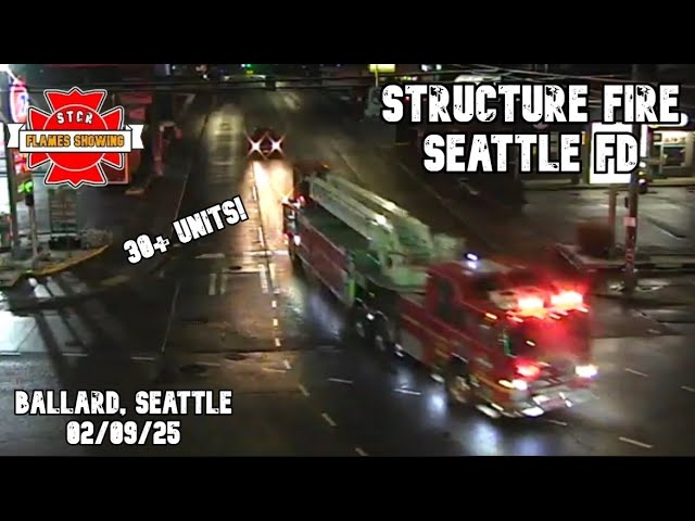 SEATTLE FIRE: Over 30 fire units respond to a 3 alarm fire Seattle Fire ...