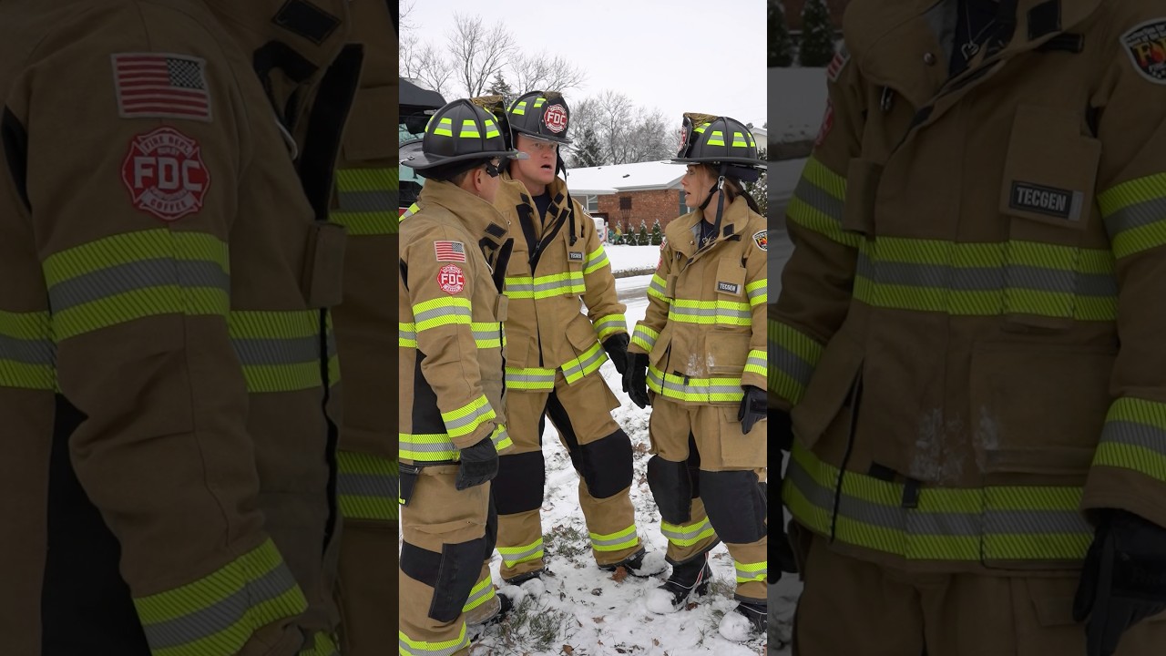 Hopefully they learned a very valuable lesson #firefighter #cold # ...