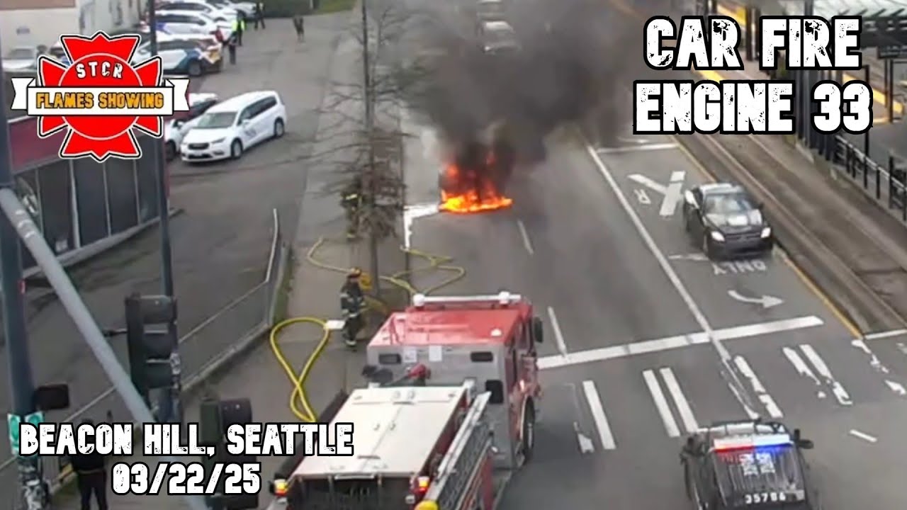 SEATTLE FIRE: Engine 33 vs car fire in south Seattle Seattle Fire ...