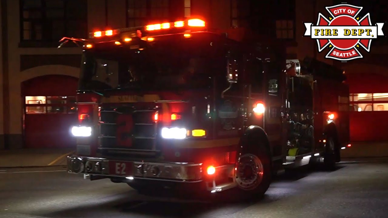 Seattle Fire Department Engine 2 Responding Seattle Fire Department ...